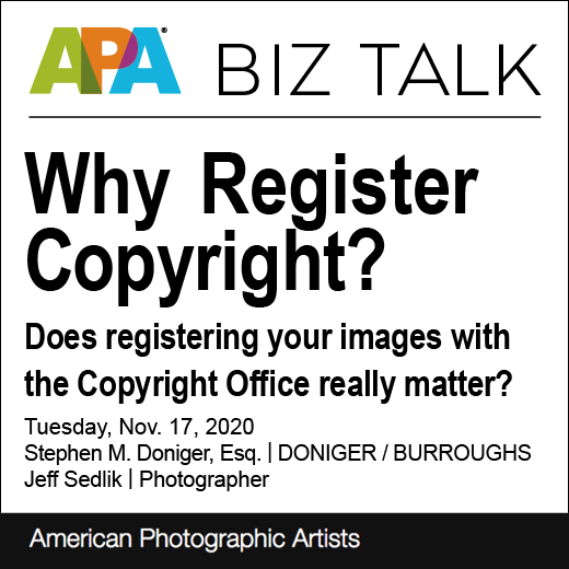APA Biz Talk - Why Register Copyright?